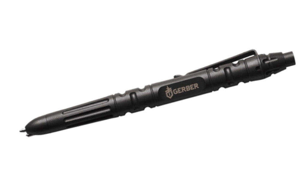Gerber (1880) "Impromptu" Black Stainless Steel Tactical Pen, Glass ...